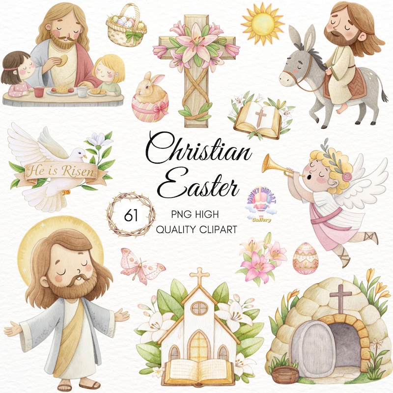 Easter Blessing Clipart - Etsy