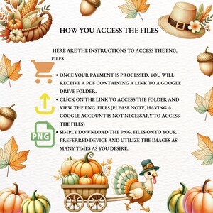 Thanksgiving Clipart,autumn Animals,turkey Clipart,fall Clipart,cute ...