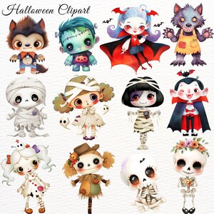 Halloween Clipart Bundle,cute Halloween Png,spooky Season,halloween ...