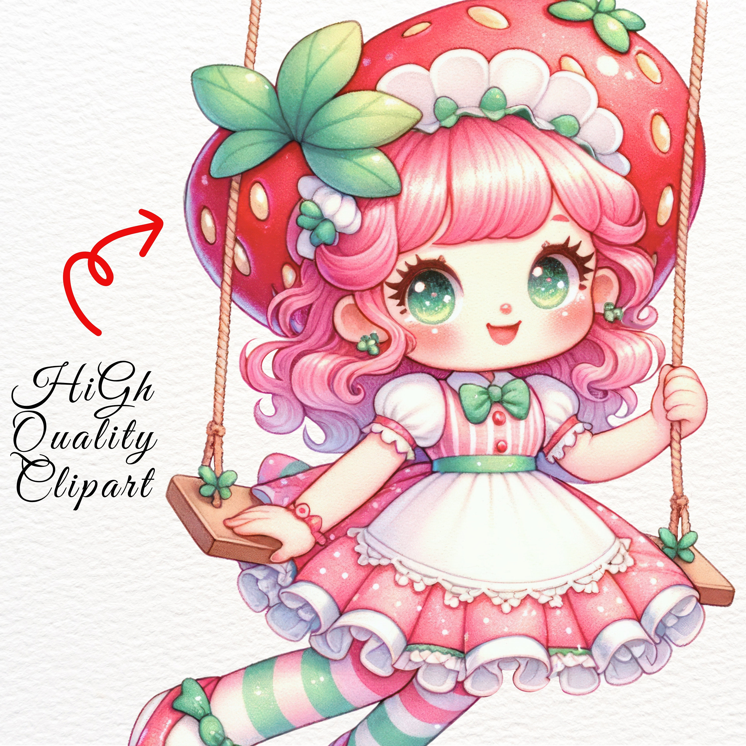 Strawberry Girls Clipart,strawberry Png,strawberry Shortcake,strawberry ...