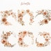 Neutral Watercolor Flowers Clipart,bohemian Flowers,terracotta Boho ...