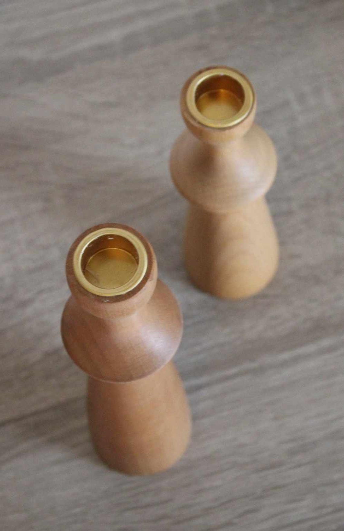 Candlesticks ITHACA Brown | Set of 2 Candlesticks | Wooden Candlestick ...