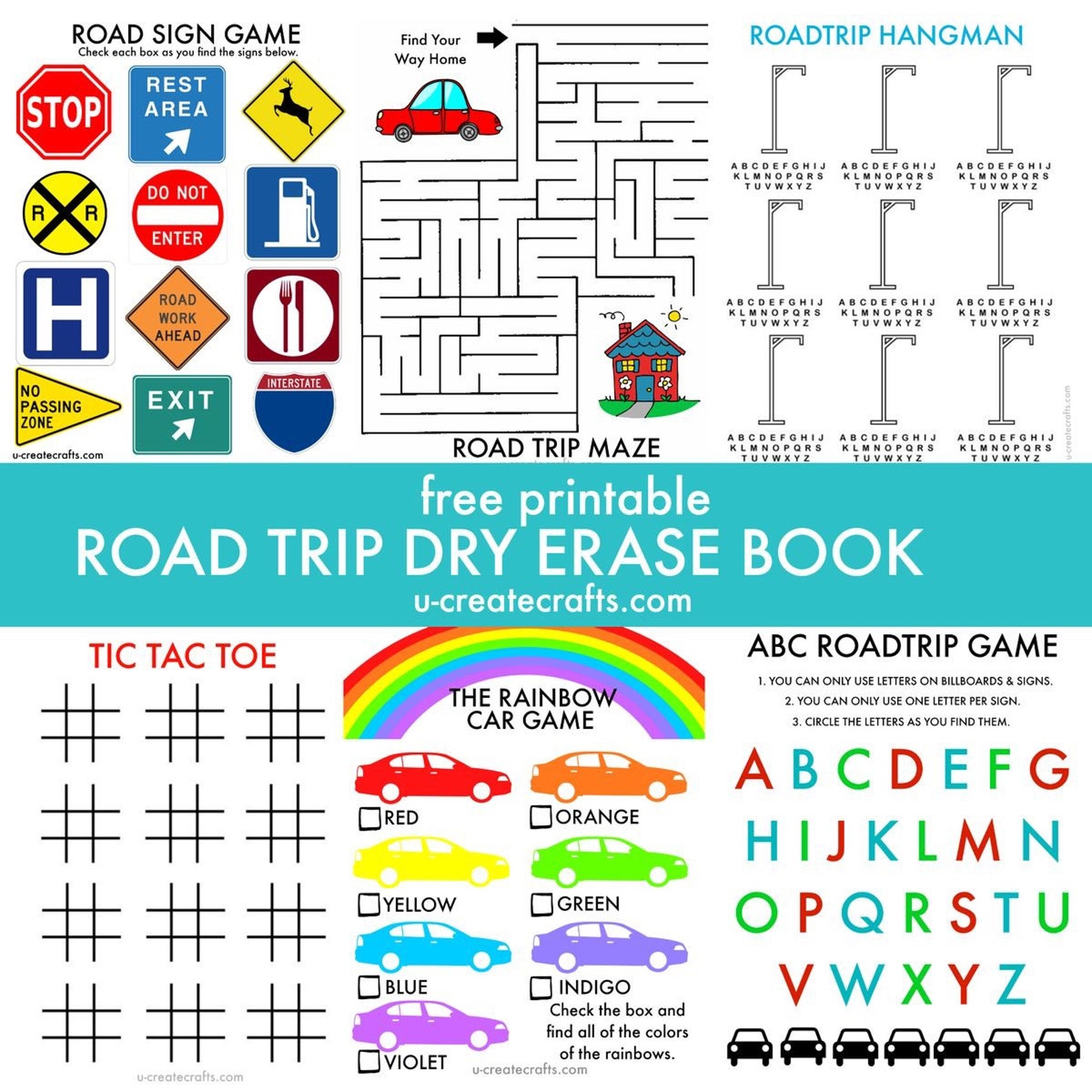 Childrens Car Road Trip Activity Pack - Etsy