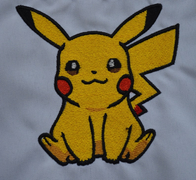 Yellow Pikachu From Pokemon Anime, Digital Design for Machine ...