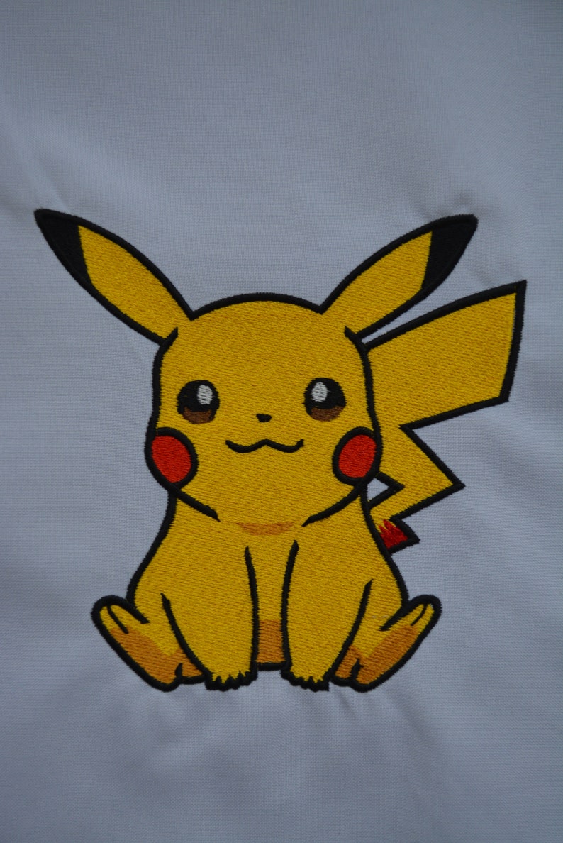 Yellow Pikachu From Pokemon Anime, Digital Design for Machine ...