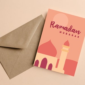 Ramadan Mubarak Printable Card, Printable Muslim Greeting Cards ...