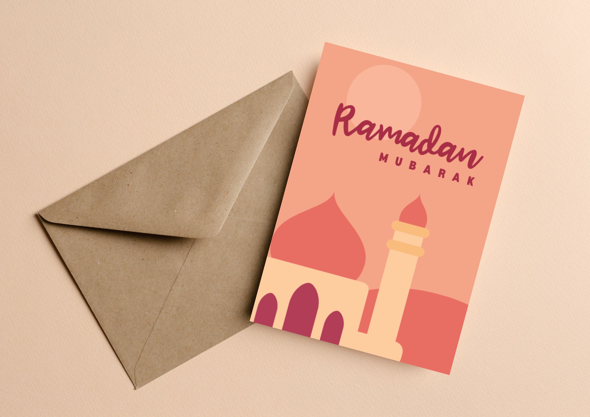 Ramadan Mubarak Printable Card, Printable Muslim Greeting Cards ...