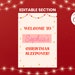 Printable Christmas Sleepover Welcome Sign Christmas Theme - Etsy