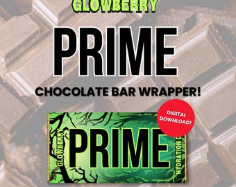 Meta Moon Prime Hydration Chocolate Bar Wrapper, Birthday Gift, Party ...