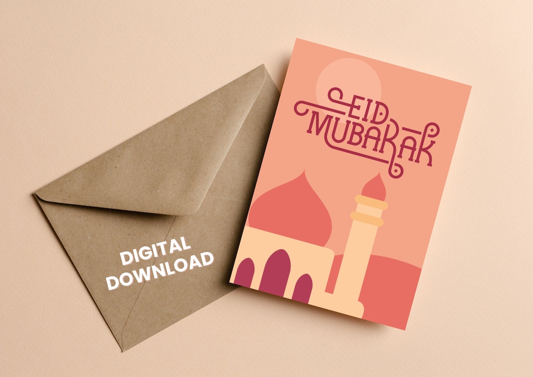 Eid Mubarak Printable Card, Instant Digital Download Money Card ...