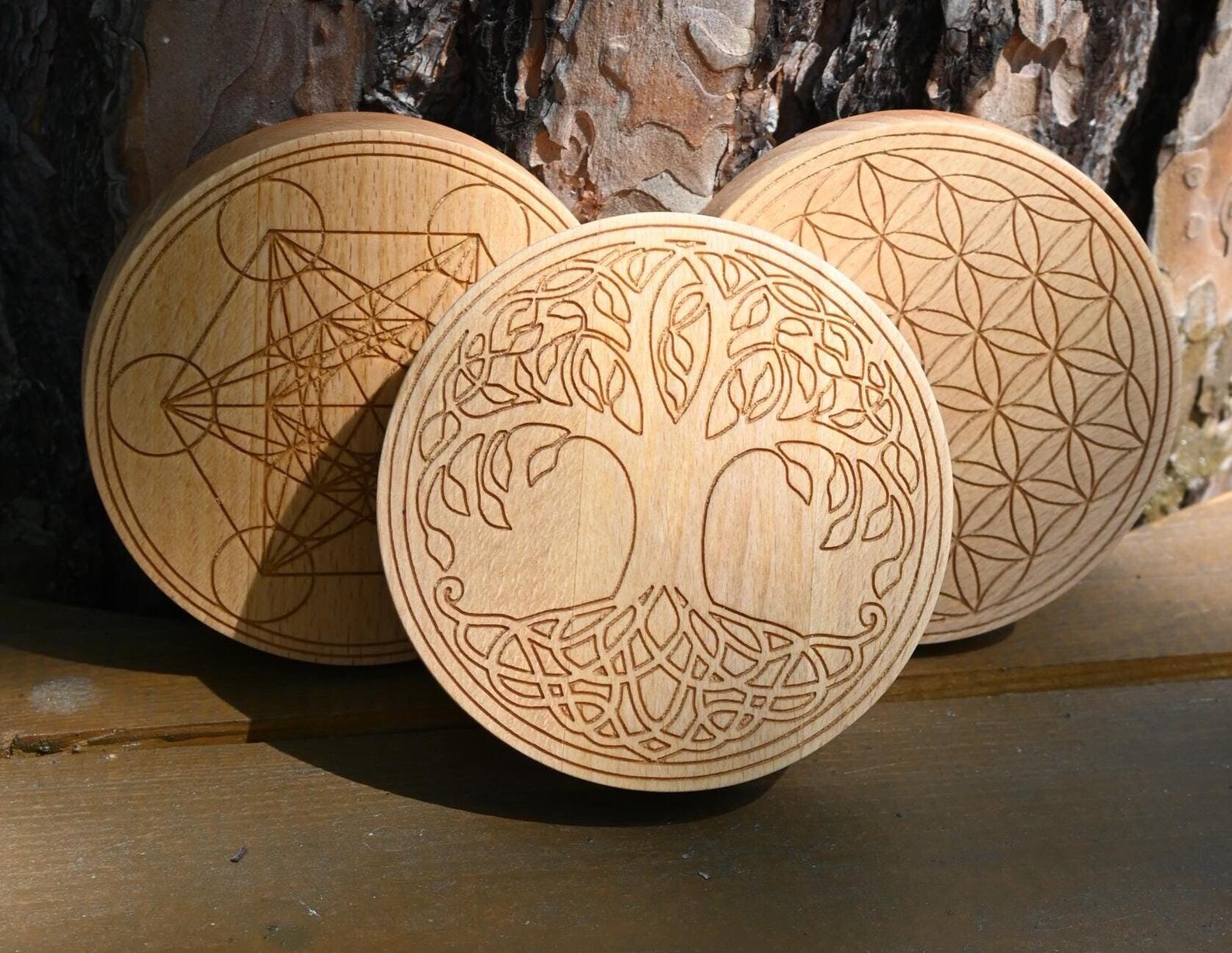 Wooden Boards With Sacred Symbols - Etsy
