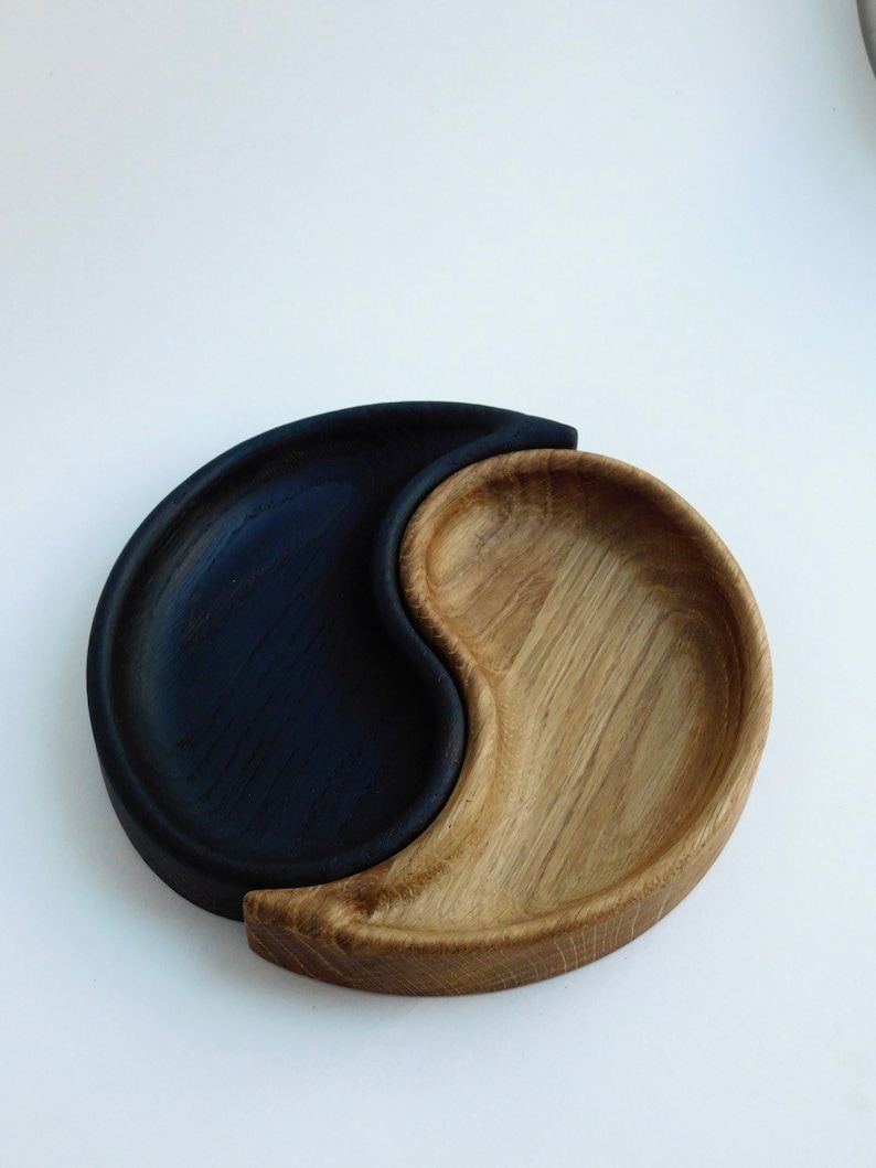Wooden Yin-yang Plates - Etsy