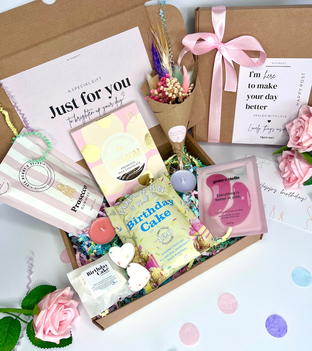 Birthday Gift Box for Her, Birthday Treat Box, Gift Basket for Birthday ...