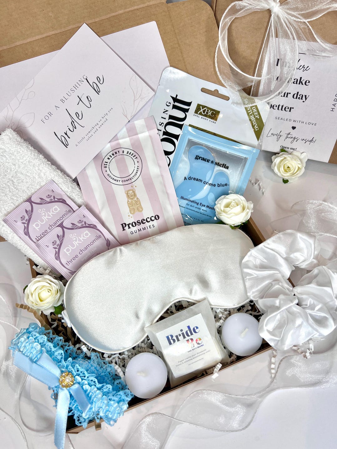 Bride to Be Gift Box: Wedding Spa Pamper Hamper, Bride Pamper Gift ...