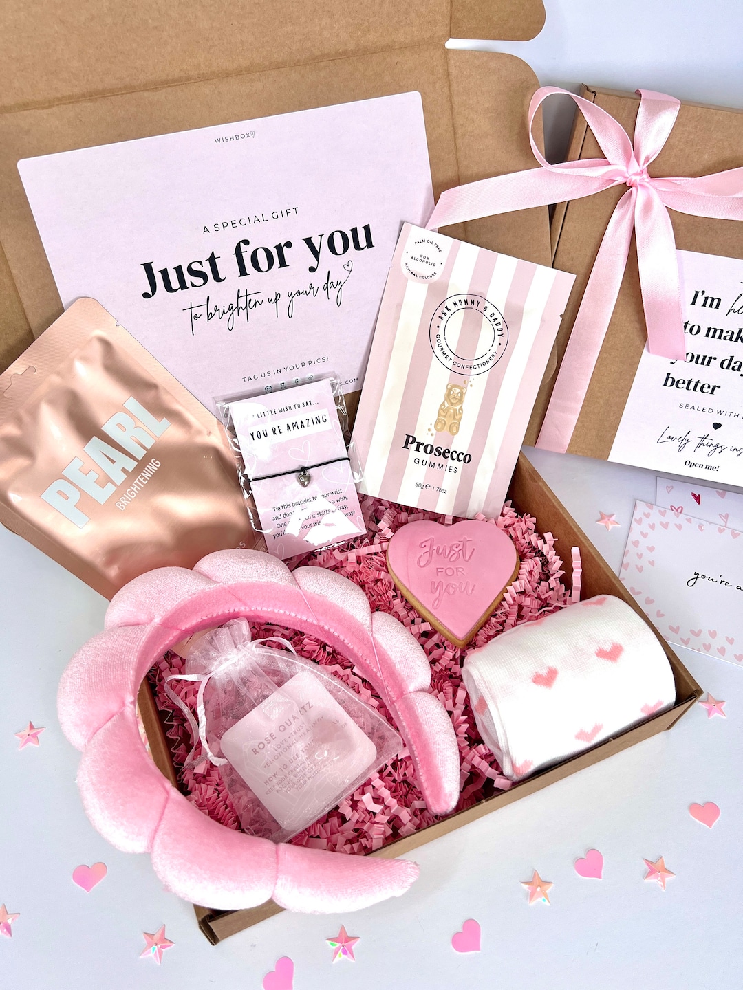 Pamper Gift Box for Her, Birthday Hamper for Her, Valentines Gift Box ...