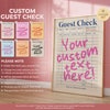 Custom Guest Check Art Print, Trendy Wall Art, Guest Check Print ...