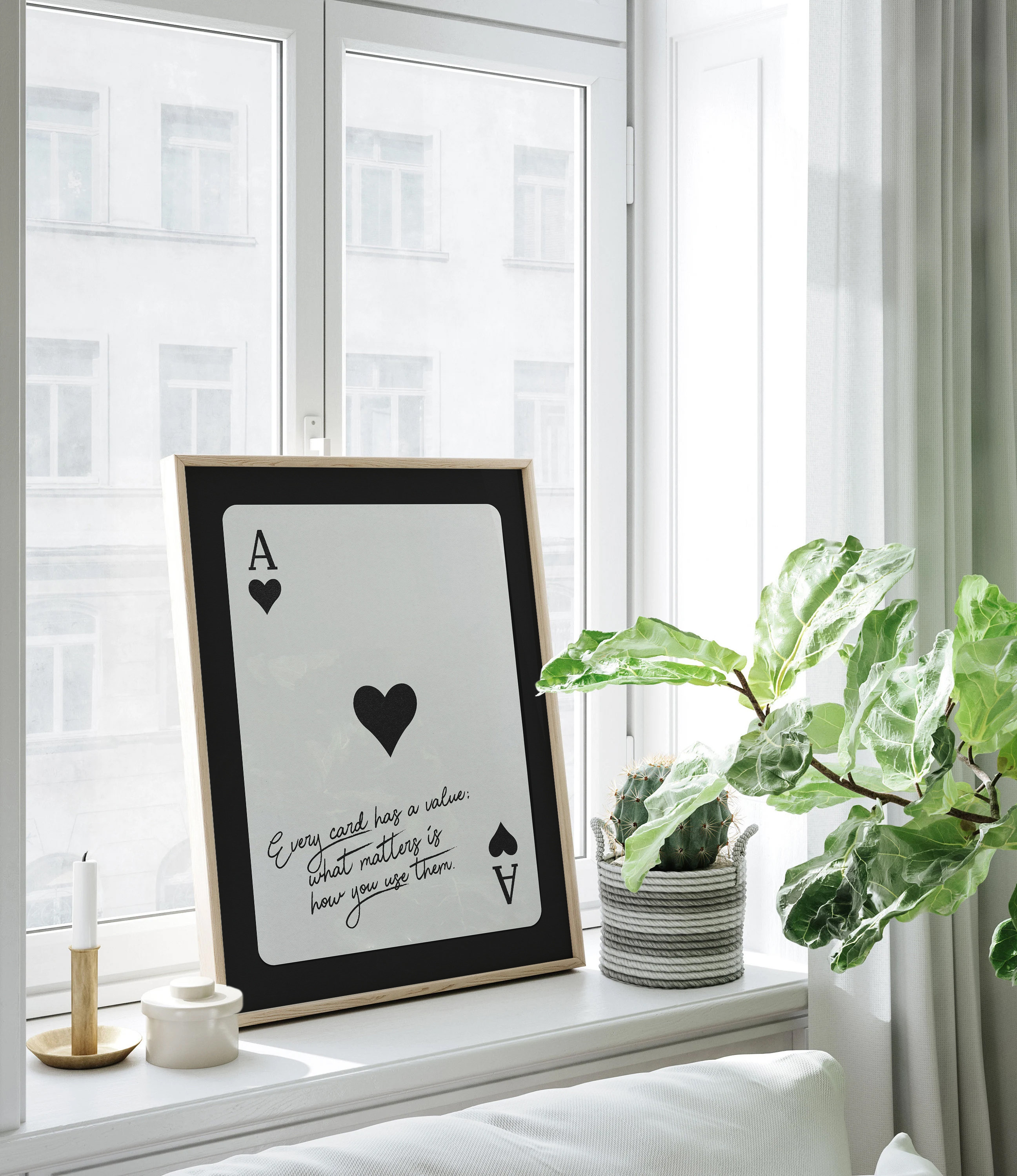 Retro Playing Card Print, Trendy Wall Art Print, Retro Poster, Ace of ...