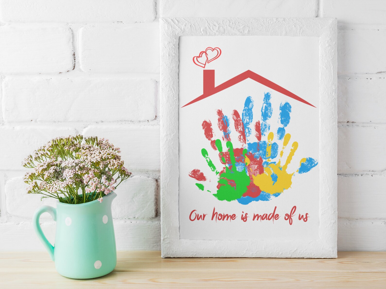 Handprint Art Craft, Printable Keepsake Craft for Kids, Perfect Gift ...