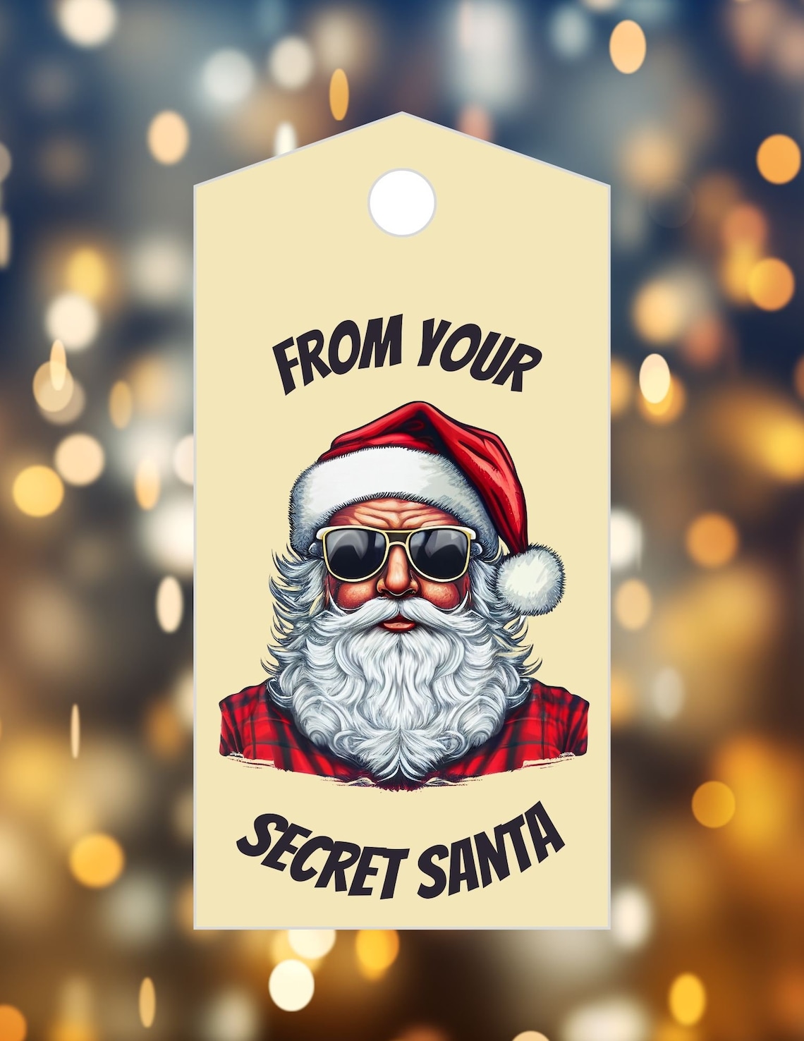 Santa Gift Labels Secret Santa Printable Tags Ideal for - Etsy