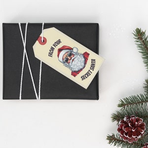 Santa Gift Labels, Secret Santa Printable Tags, Ideal for School or ...