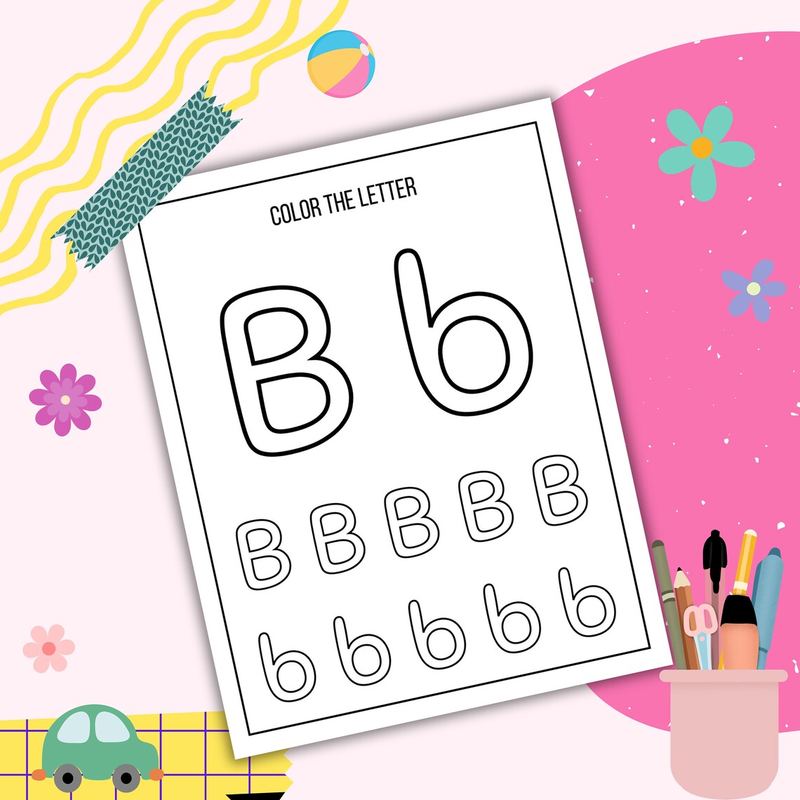 Printable Preschool Learning Kit, Alphabet & Numbers Worksheets ...