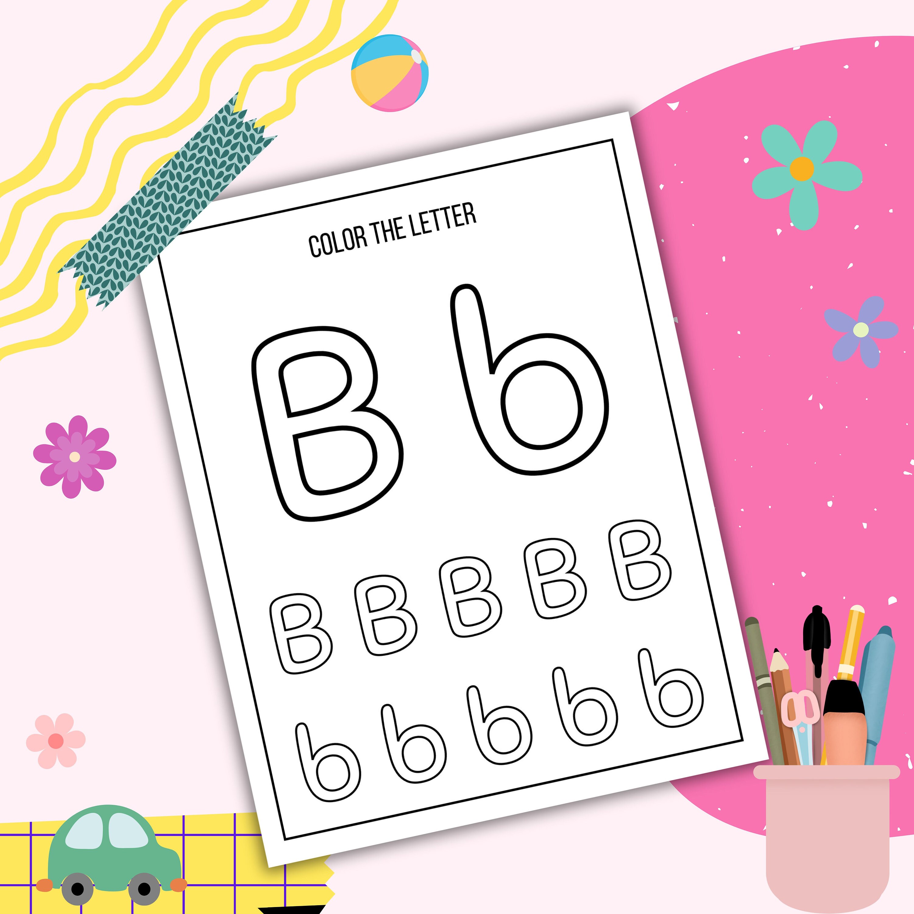 Printable Preschool Learning Kit, Alphabet & Numbers Worksheets ...