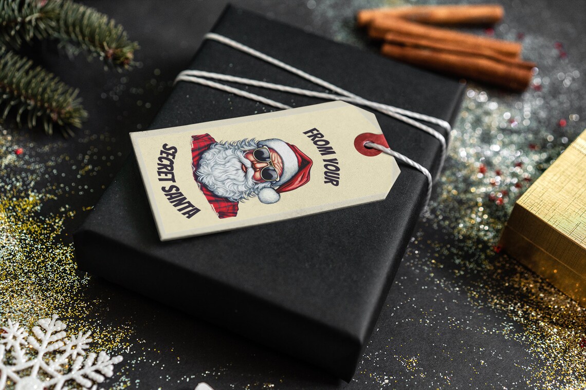 Santa Gift Labels, Secret Santa Printable Tags, Ideal for School or ...