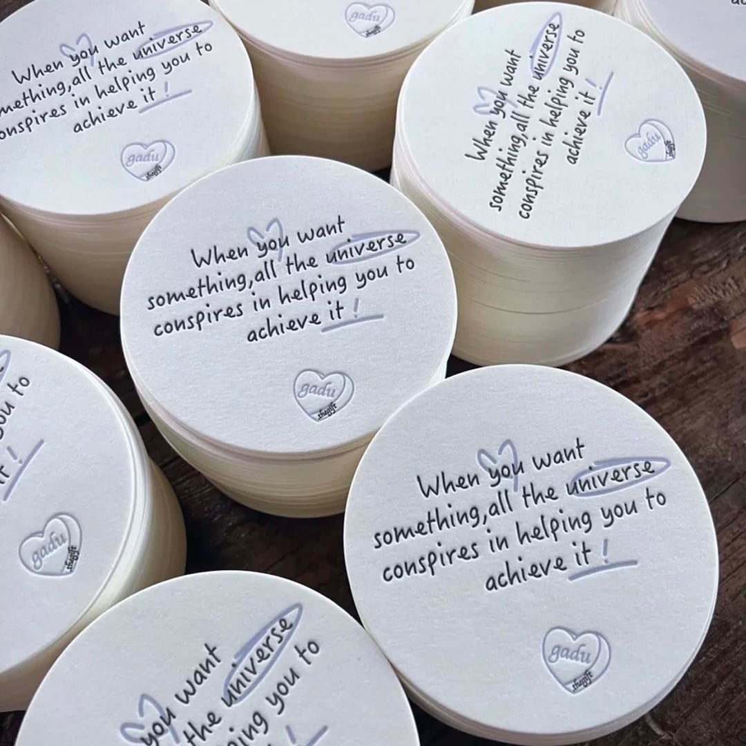 Disposable Paper Coasters, Customized Coaster, Personalized Paper ...