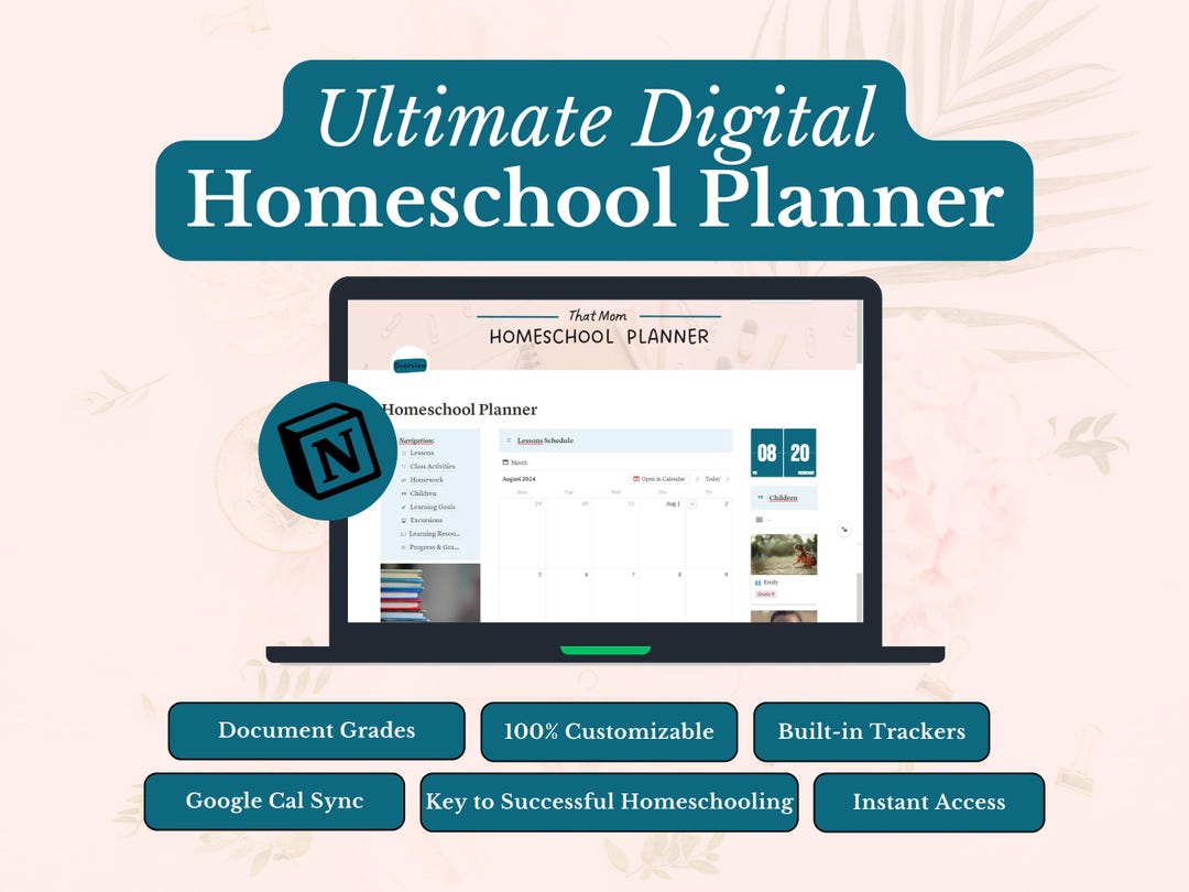Notion Life Planner, Homeschool Planner, Homeschool Schedule, Notion ...