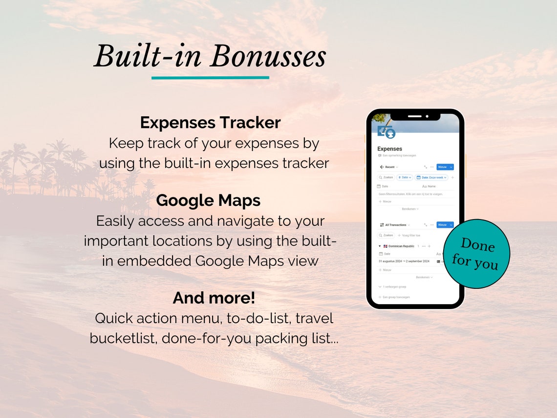Travel Itinerary Template | Notion Life Planner | Girls Trip Itinerary ...