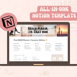 Notion Life Planner, Notion Template Summer, Notion Planner, Digital ...