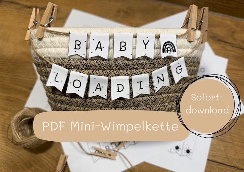 Mini Bunting DIY PDF Template – Alphabet, Numbers & Icons | 2× A4 ...