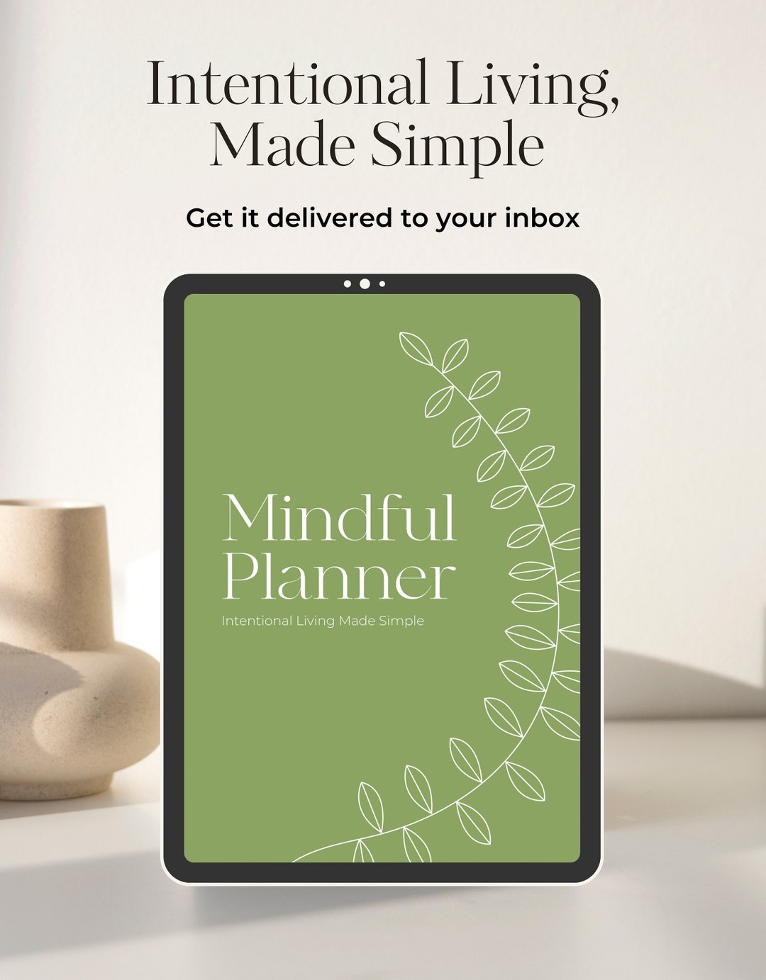 Mindful Planner Printable Workbook Canva Template Goals - Etsy