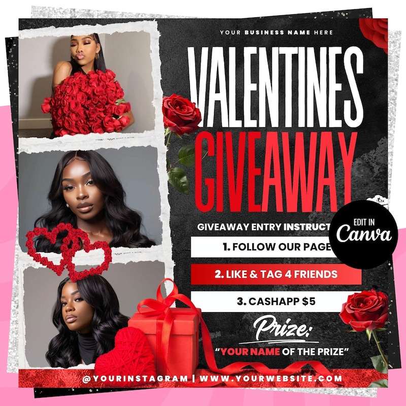 February Raffle Flyer - Etsy