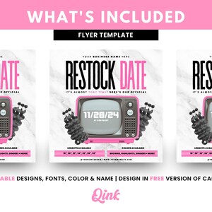 We’ve Restocked Flyer, Back in Stock Flyer, Restock Flyer, Wig ...