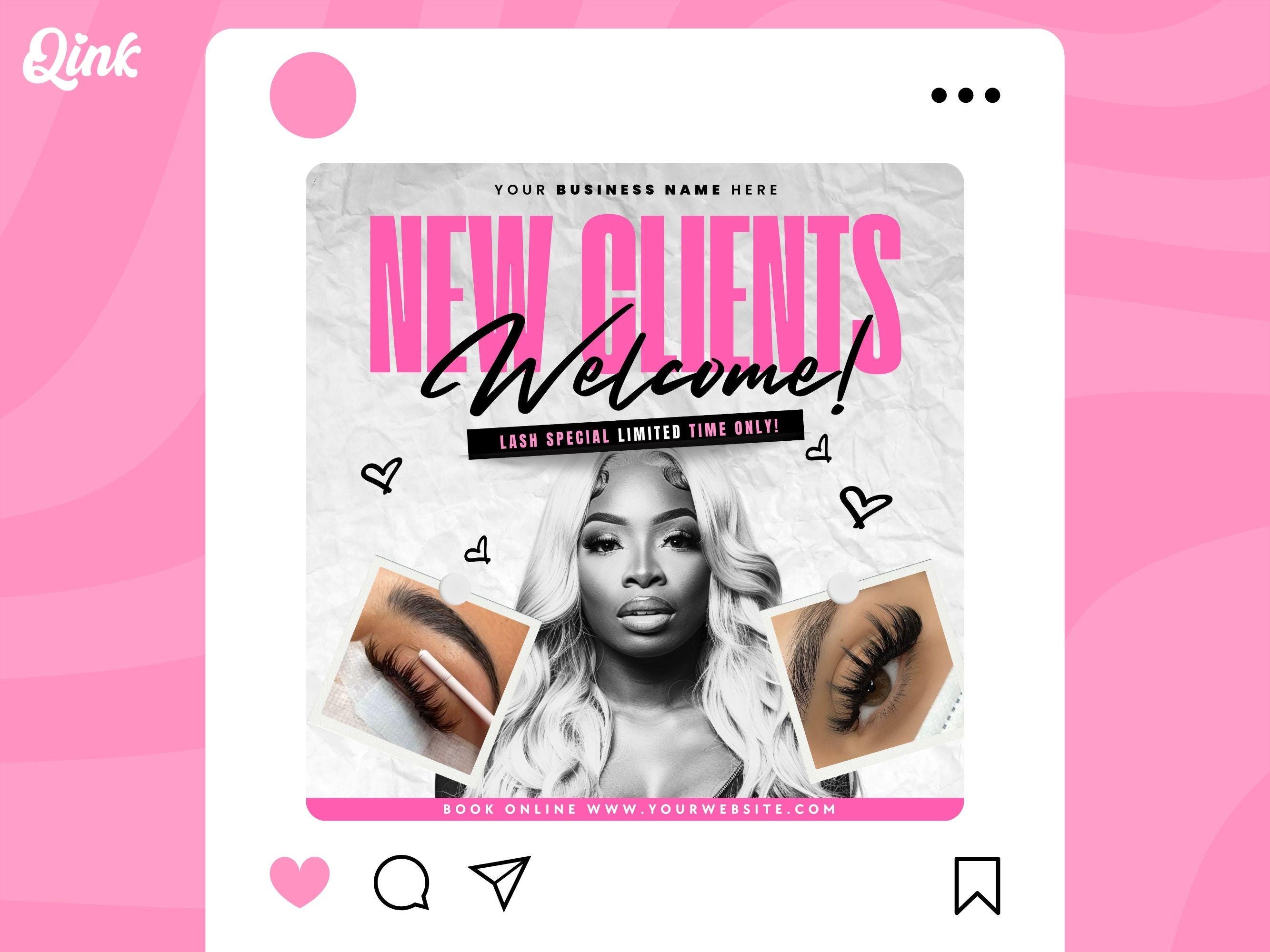 New Client Flyer, New Client Welcome Flyer, Hair Braids Lashes Wig ...