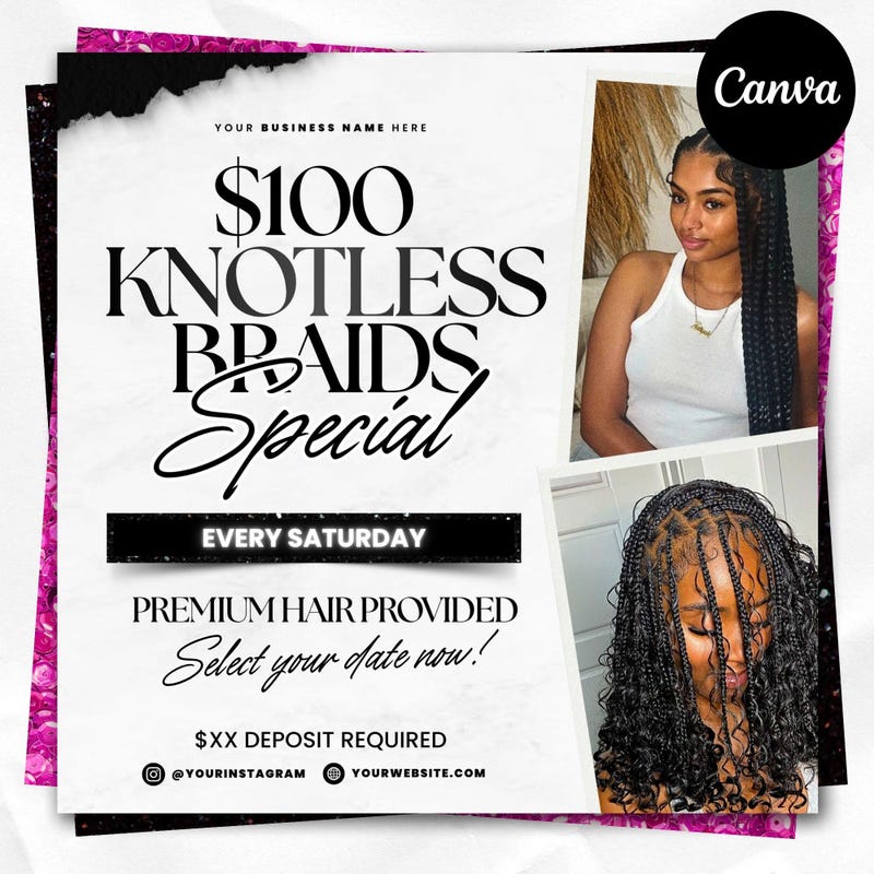 Stitch Flyer Canva - Etsy
