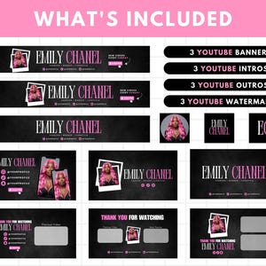 Youtube Branding Kit, Youtube Banner Kit, DIY Video Banner Template ...