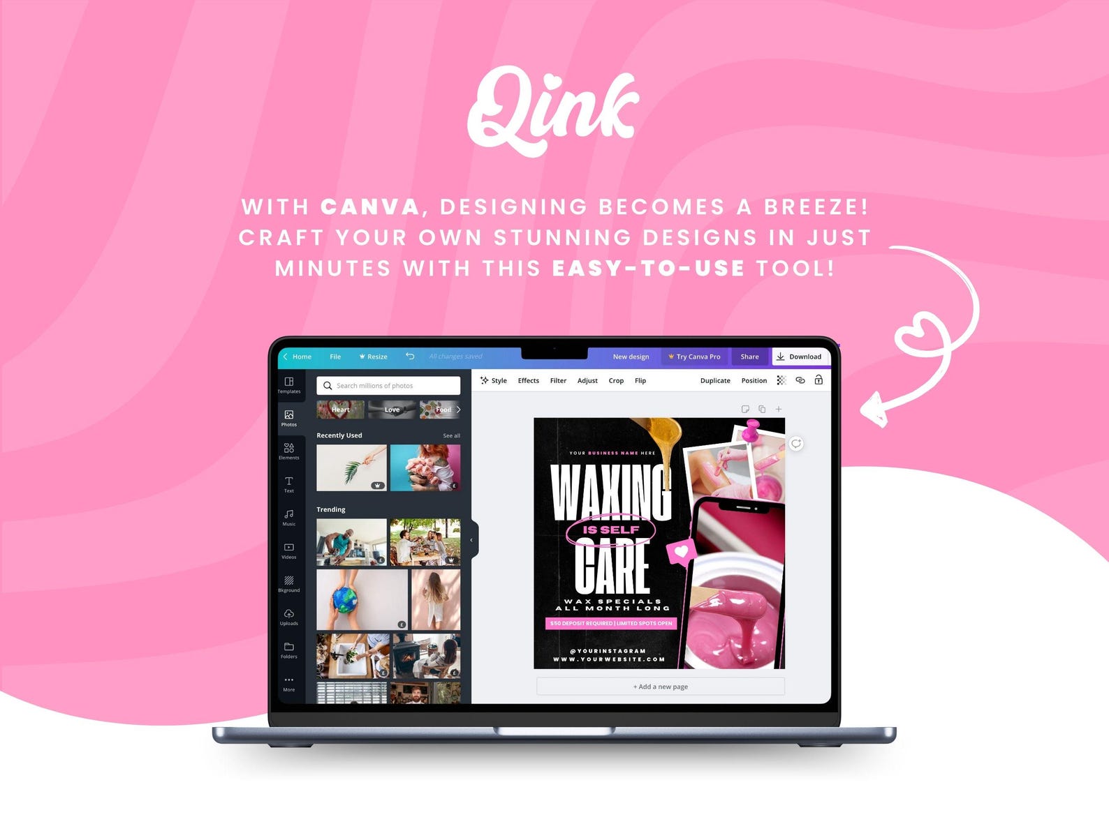 Wax Flyer, Wax Booking Flyer, Body Wax Booking Flyer, Spa Wax Flyer ...