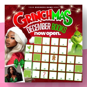 December Bookings, December Booking Flyer, Christmas Booking Flyer ...