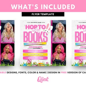 April Booking Flyer, Spring Booking Flyer, Easter Flyer, April Hair ...