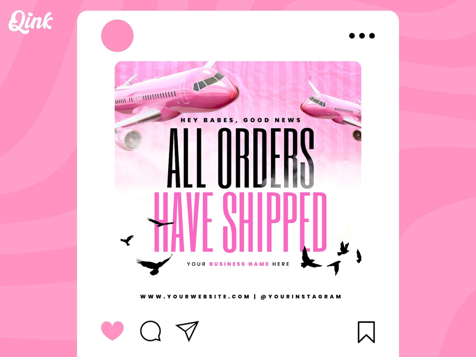 All Orders Shipped Flyer, Orders Have Shipped Flyer, Hair Flyer, Wig ...