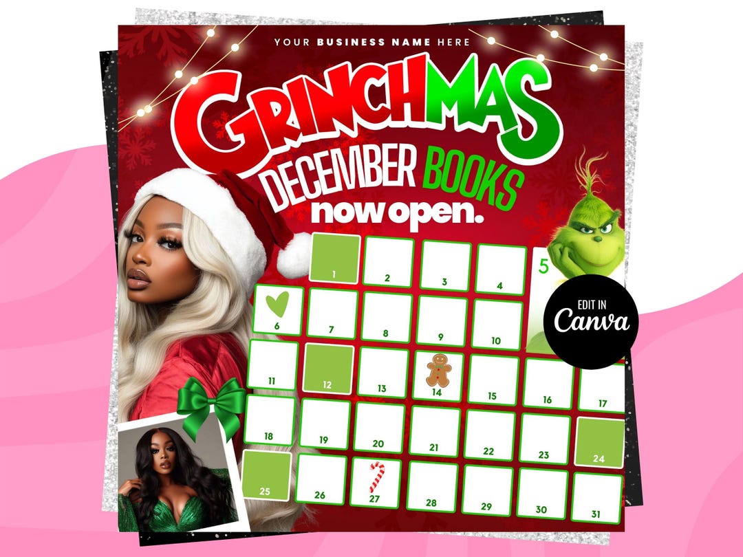 December Bookings, December Booking Flyer, Christmas Booking Flyer ...