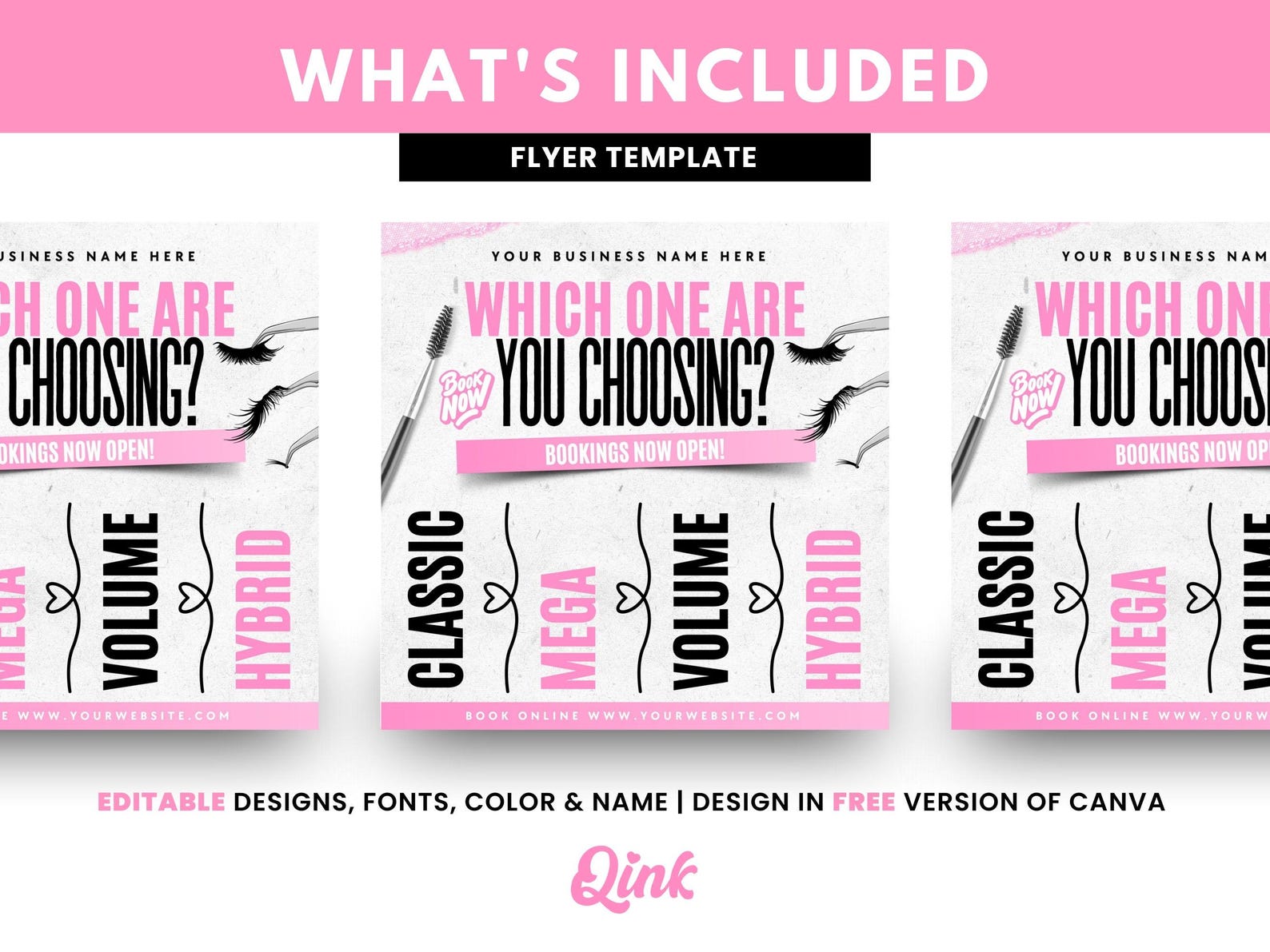 Lash Extension Flyers, Lash Book Now Flyer, Lash Sale Flyer ...