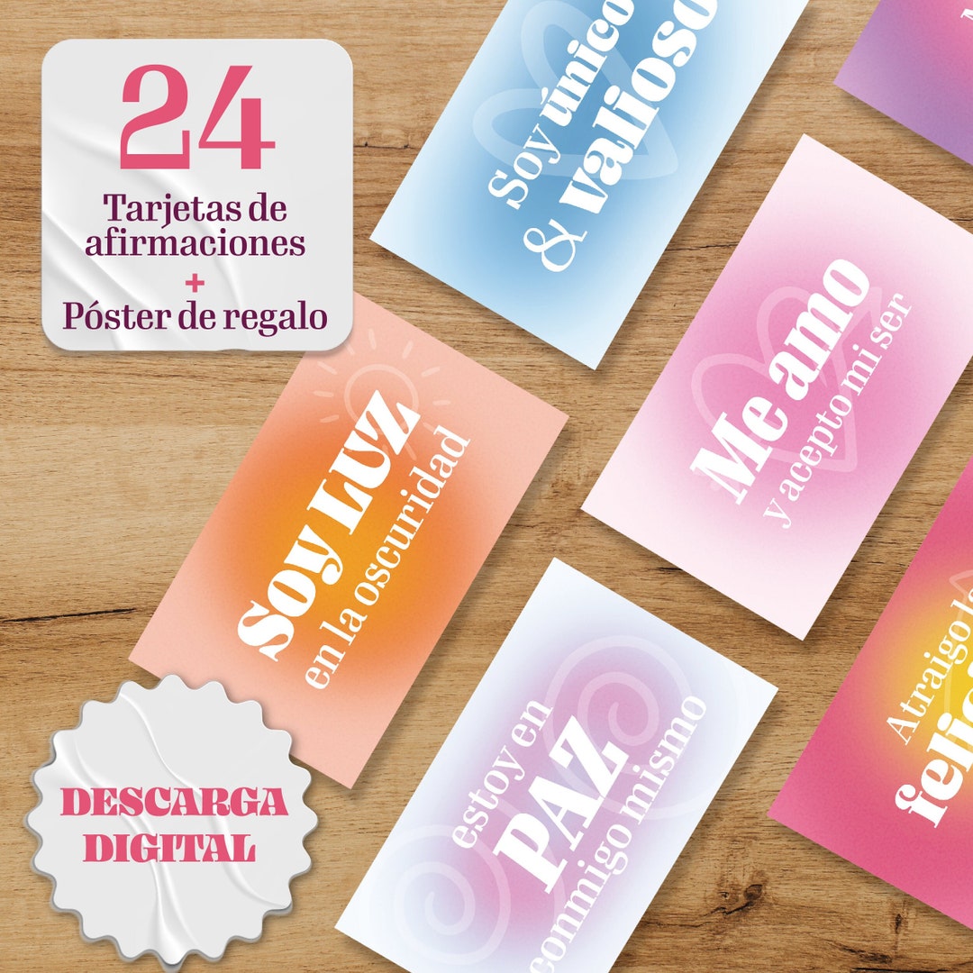 Tarjetas de Afirmación Imprimibles: Afirmaciones Positivas ...