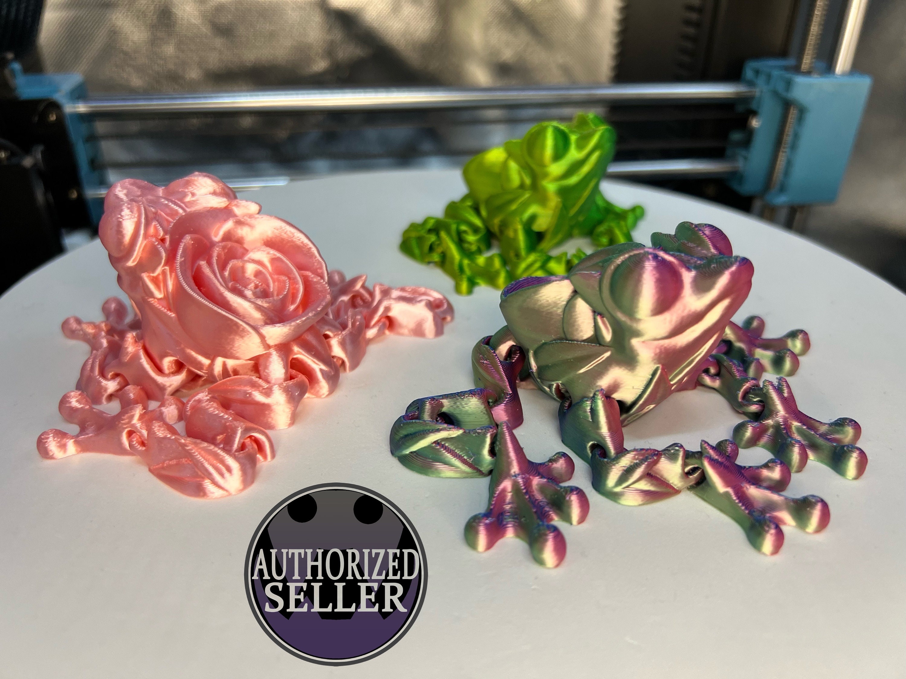 Articulated Rose Frog - Fidget/sensory Toy - Cinderwing3d Authorized ...