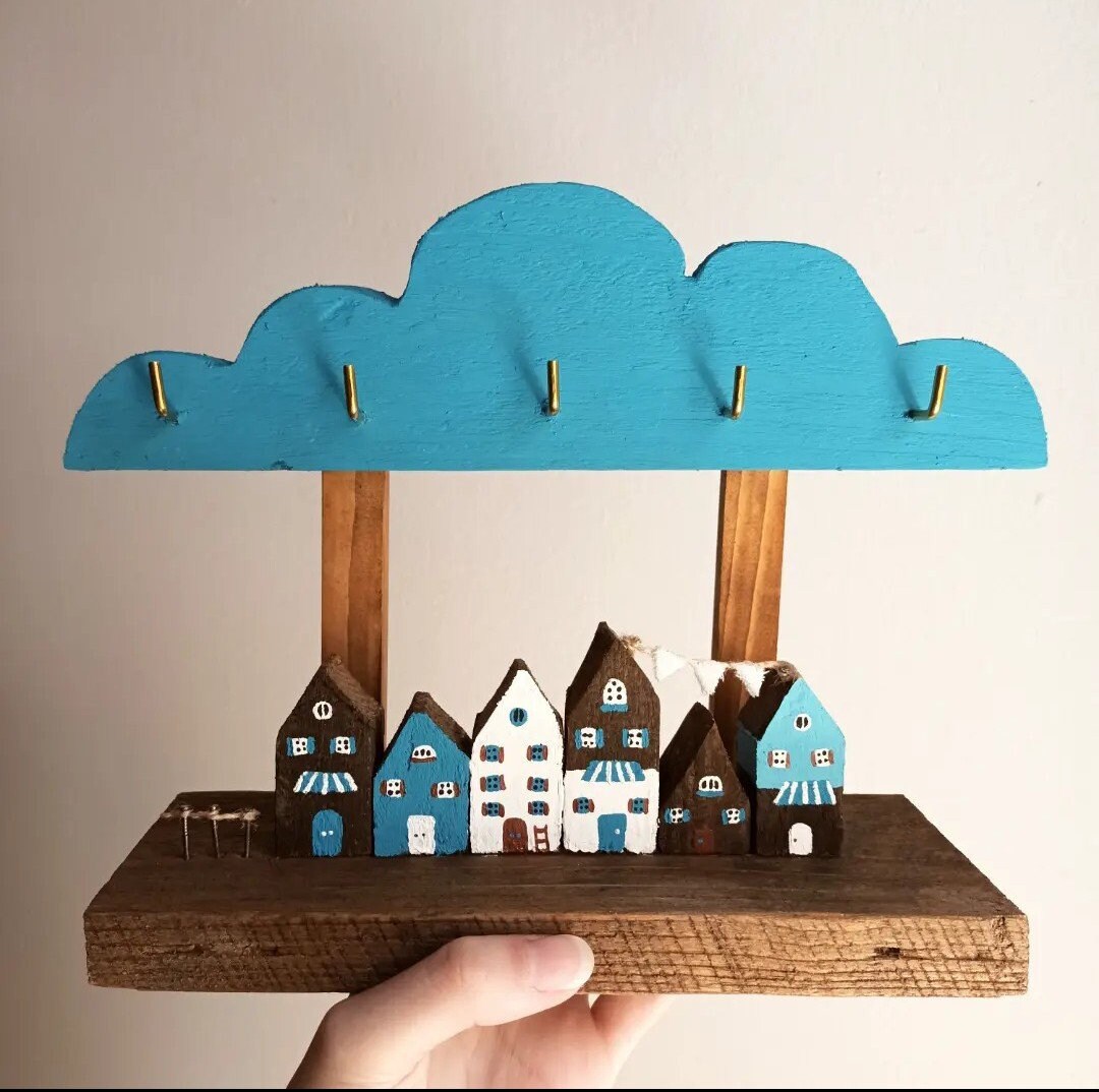 Handmade Wooden Key Holder, Natural Home Decor, Unique Gifts - Etsy