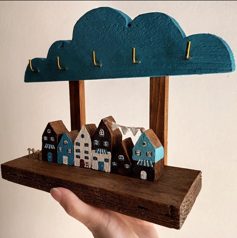 Handmade Wooden Key Holder, Natural Home Decor, Unique Gifts - Etsy