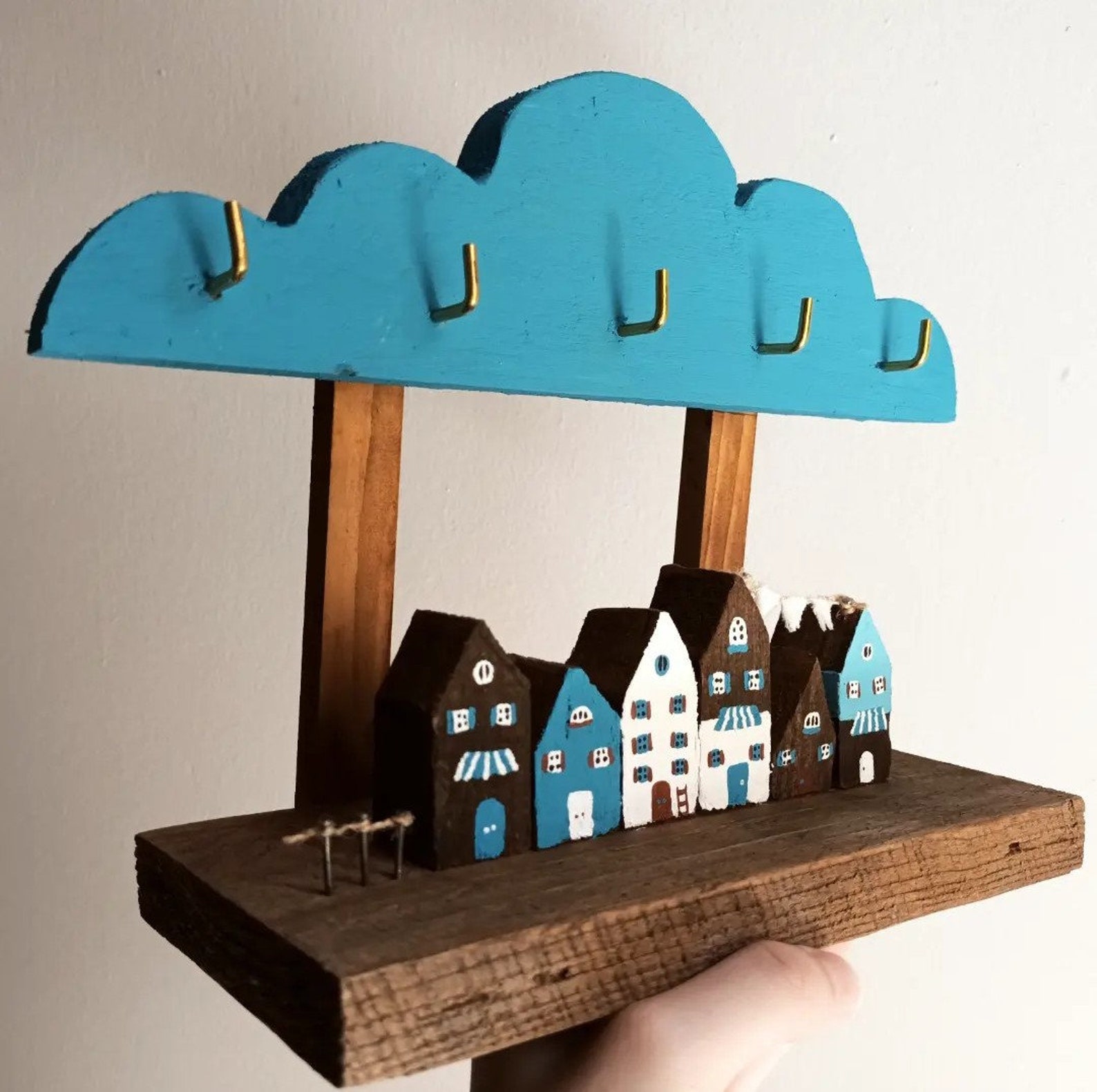 Handmade Wooden Key Holder, Natural Home Decor, Unique Gifts - Etsy