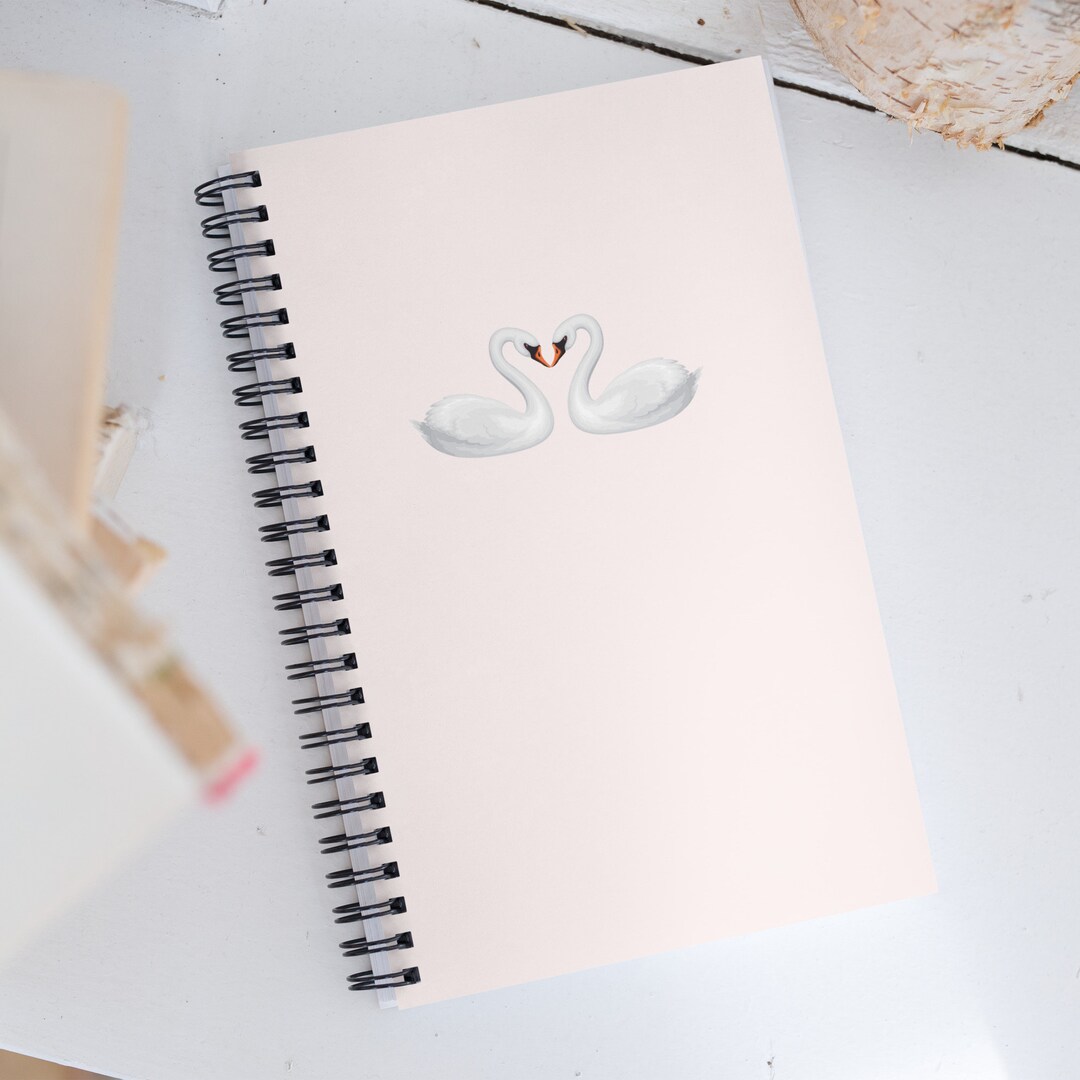 White Swan Journal - Back to School Gifts - Balletcore Notebook - Swan ...